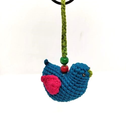 Crochet Handcrafted Bird Key Chain